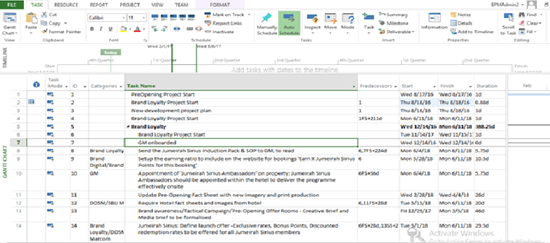 Import Project Schedules from Excel