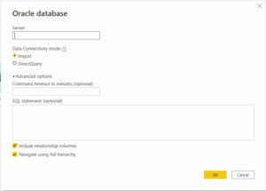 Connecting Microsoft Power BI Desktop to Oracle Database